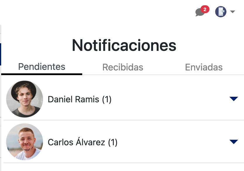 Notas y notificaciones